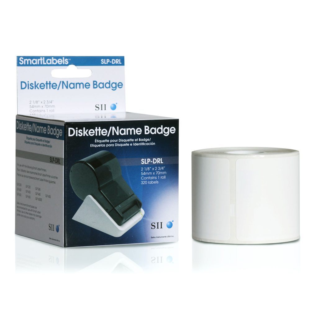 Diskette/Name Badge Labels -SLP-DRL - Smart Label Printers | Seiko ...